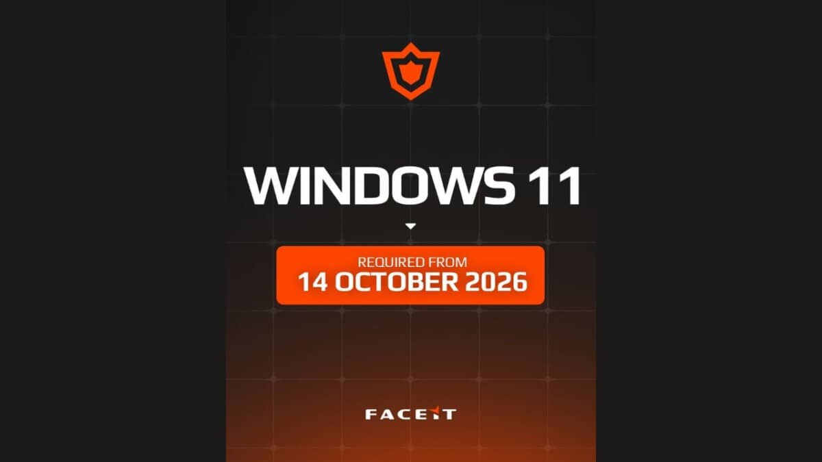 FACEIT führt Windows 11-Pflicht für Matches ein