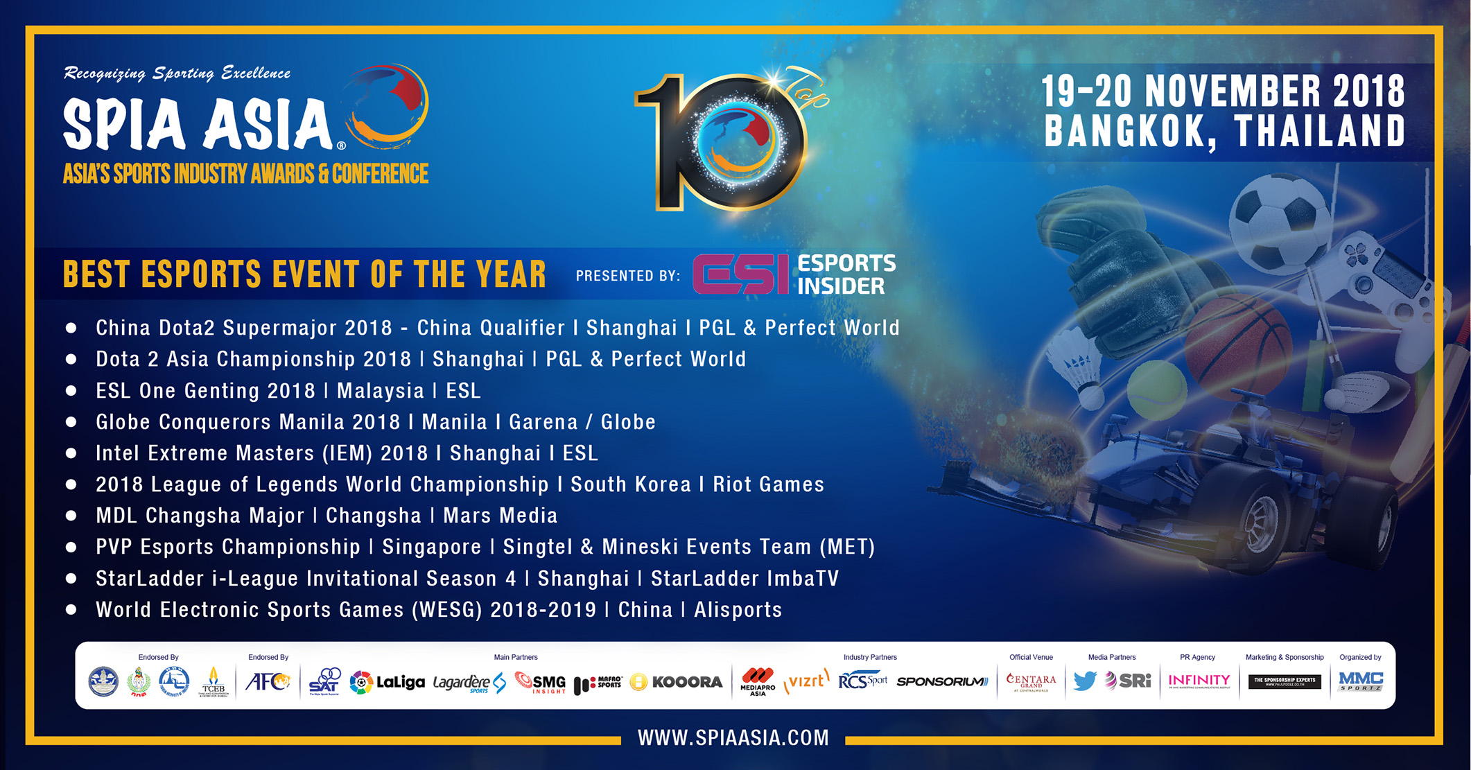 SPIA Asia Awards - RIOT's World Championship takes gold at SPIA