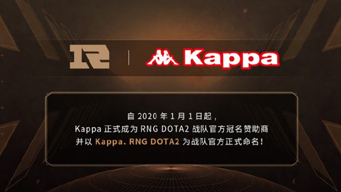 RNG's Dota 2 team dress to impress with Kappa partnership
