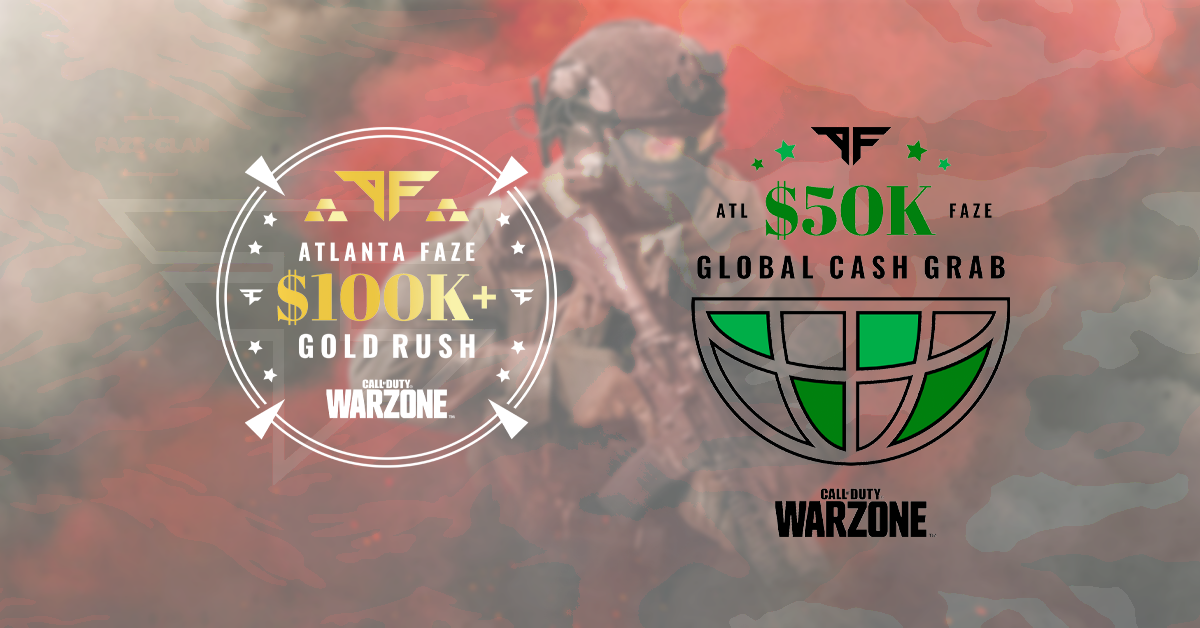 Atlanta FaZe and FaZe Clan announce Gold Rush and Cash Grab events