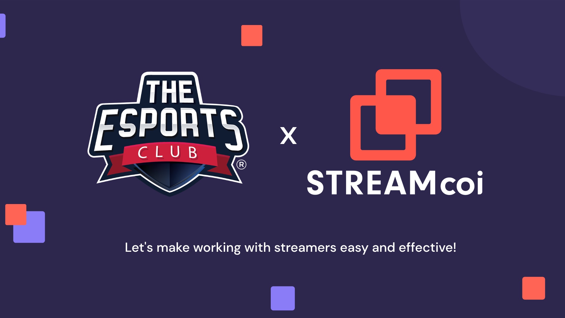 Streamcoi announces partnership with The Esports Club