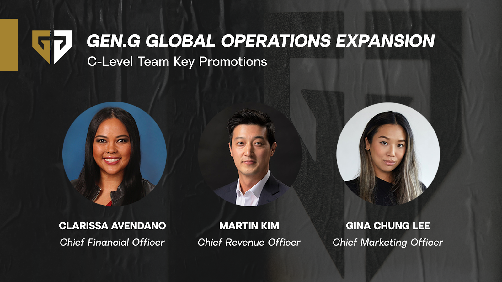 Gen.G promotes several staff, strengthens C-level global team