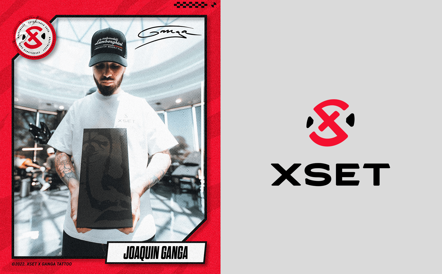 XSET announces collaboration with tattoo artist Ganga