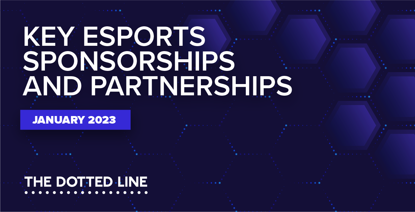 Key esports sponsorships and partnerships: January 2023