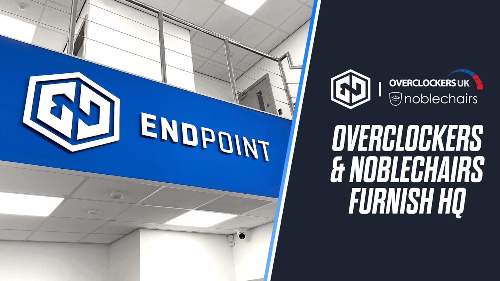 Endpoint Esports equip HQ with noblechairs & Overclockers UK