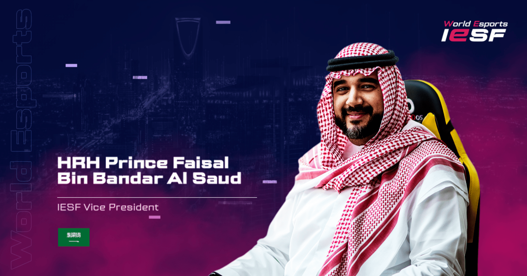 Prince Faisal appointed Statutory VP of the IESF