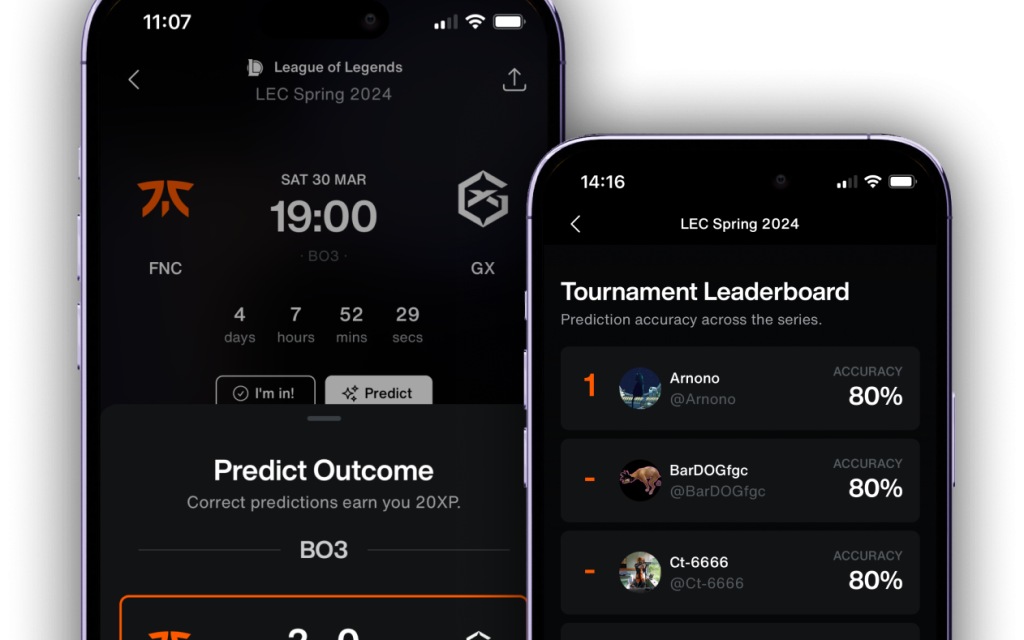 Which esports organisations have fan platforms?