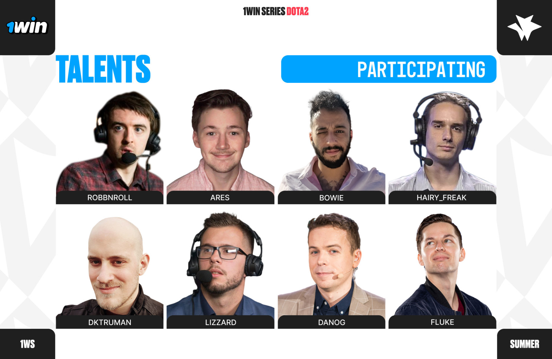 1win Dota 2 Series Summer reveals talent line-up and schedule