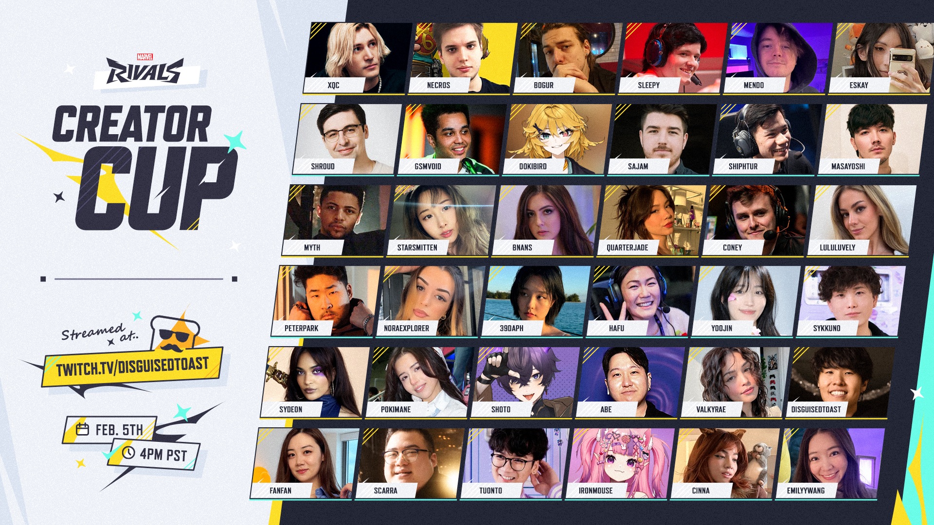 Disguised Toast hosts huge Marvel Rivals Creator Cup