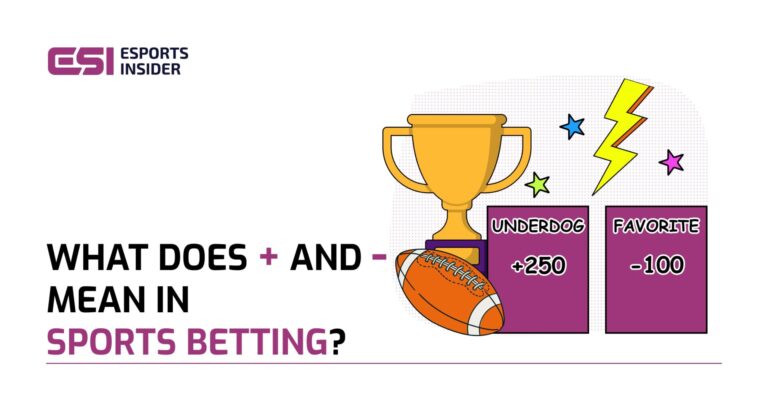 What does plus and minus mean in sports betting?