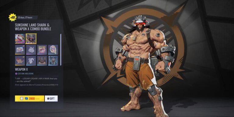 Marvel Rivals Sunshine Land Shark and Weapon X Combo Bundle: What’s ...