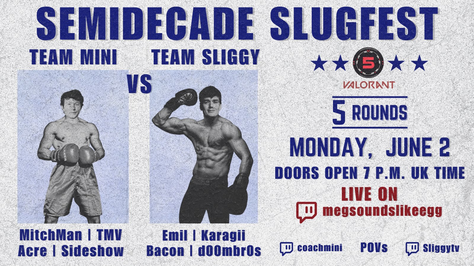 Mini and Sliggy announce VALORANT anniversary showmatch