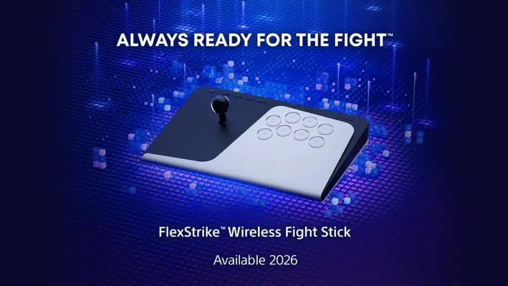 PlayStation reveals details about its first wireless fight stick FlexStrike