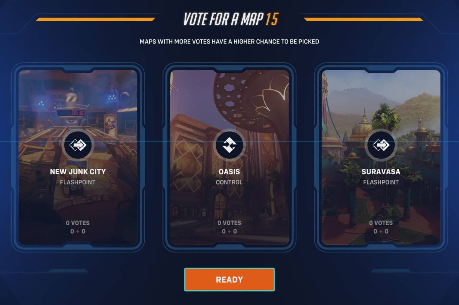 How does map voting work in Overwatch 2?