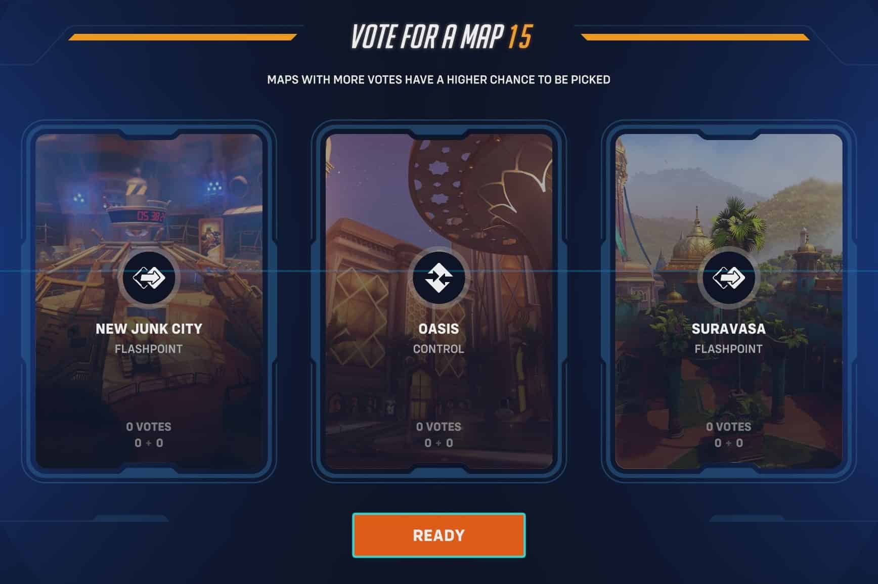 How does map voting work in Overwatch 2?