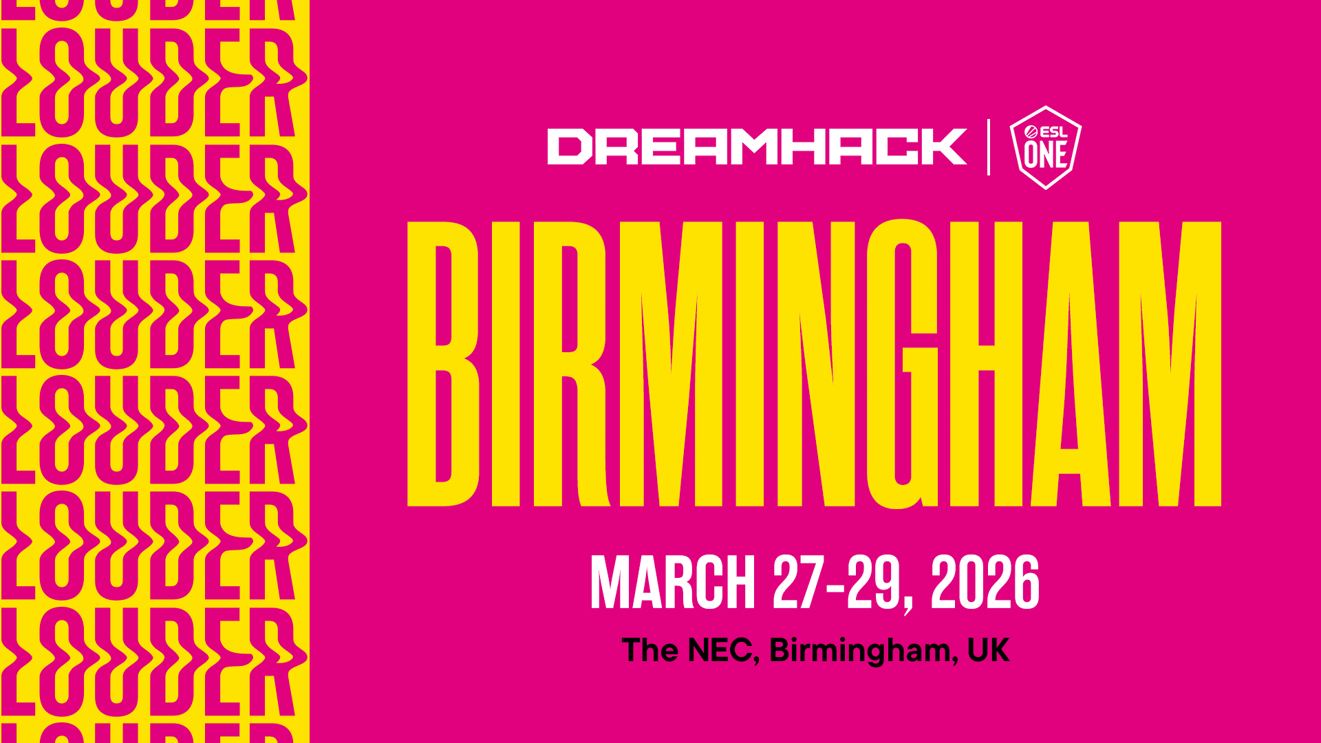 DreamHack and ESL One head to Birmingham, UK in 2026
