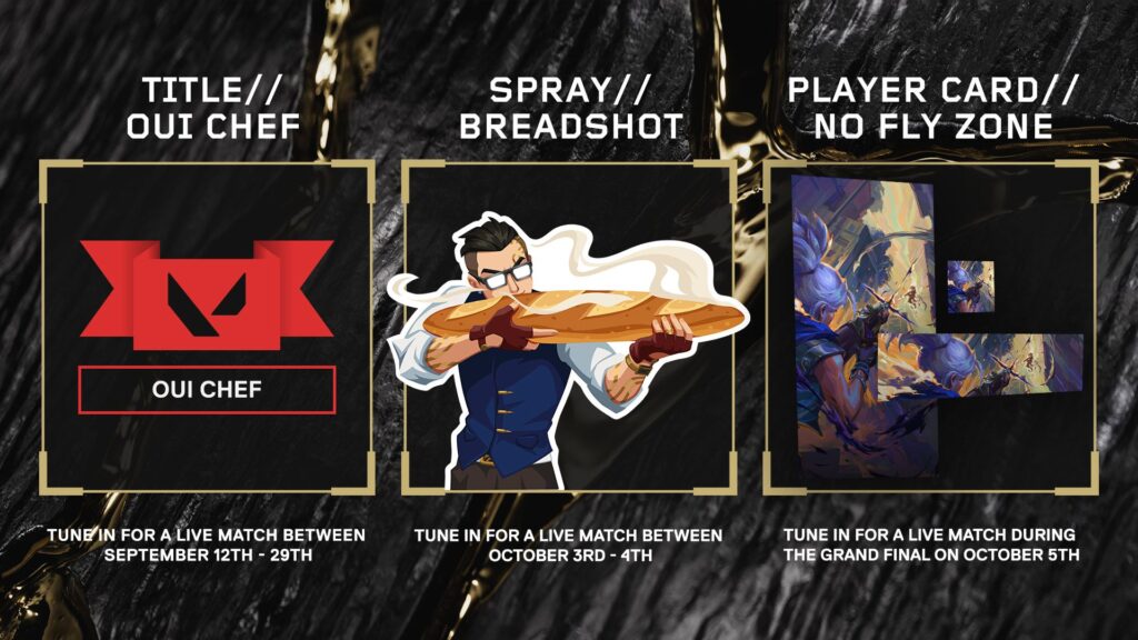 VALORANT Champions Paris 2025 drops: all rewards