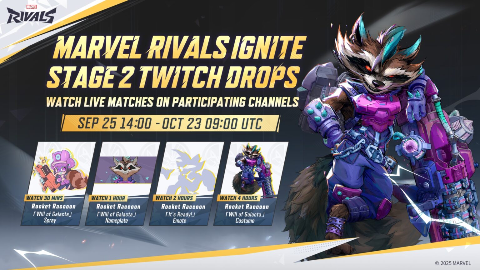 Marvel Rivals Ignite Stage 2 Twitch drops announced
