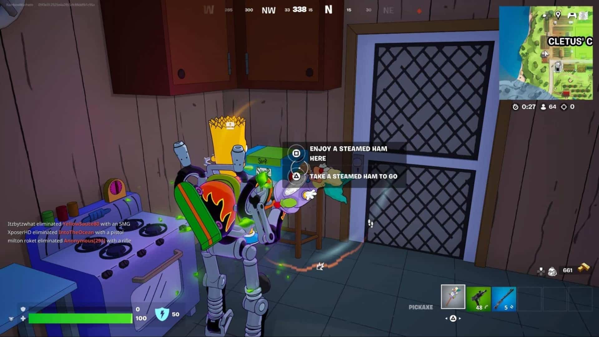 All Simpsons Fortnite quests, rewards and items