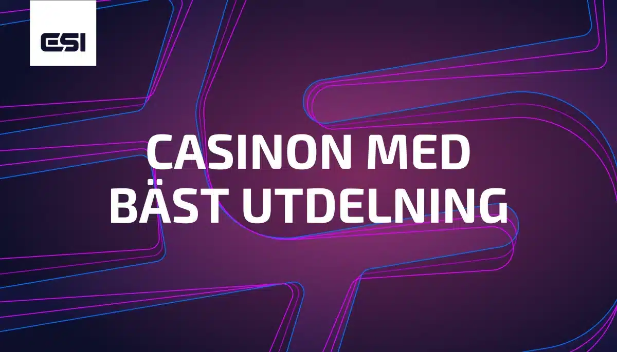 Casino med bäst utdelning - Jämför högst RTP casinon 2026